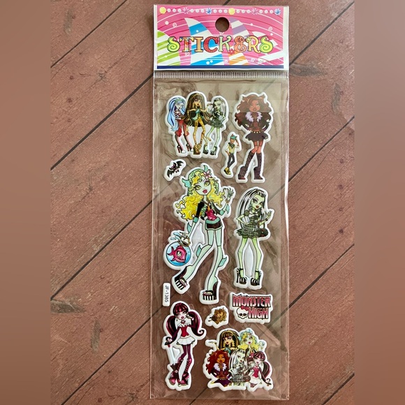 monster high | Toys | Monster High Puffy Stickers 6 Sheets 7 Ct | Poshmark